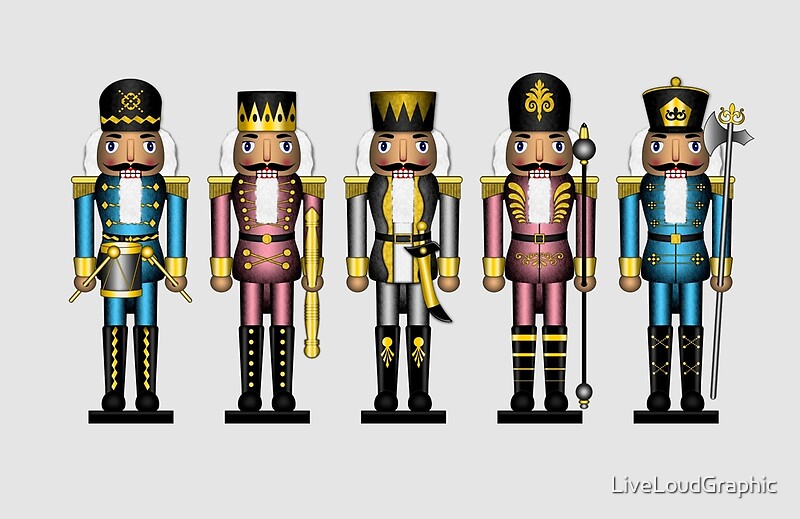 "Nutcrackers in Transgender Colors" by LiveLoudGraphic | Redbubble