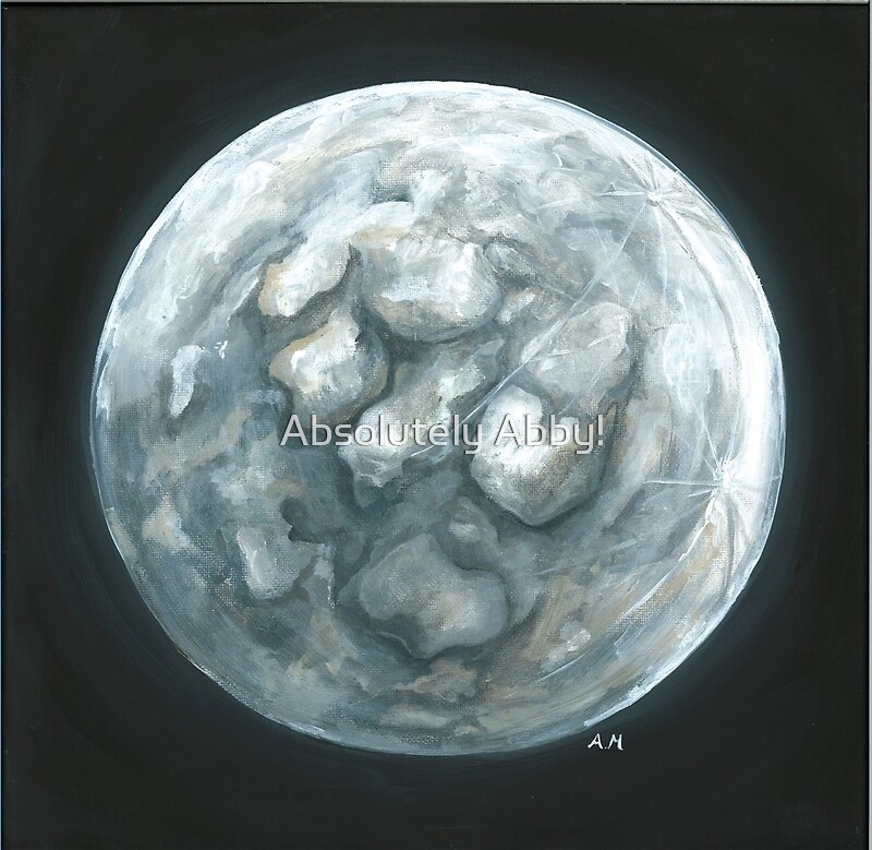 "Funky Moon Original Art - HeartInArt" by HeartInArt | Redbubble