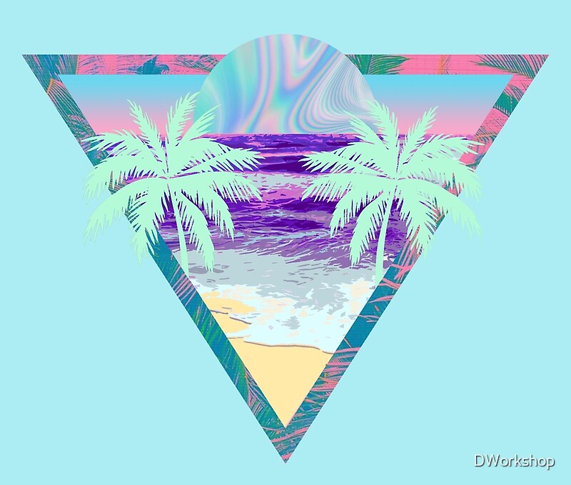 "Ocean Vaporwave" by DWorkshop | Redbubble