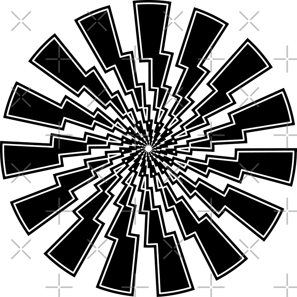 "Lightning bolt - abstract geometric pattern" by Danler | Redbubble
