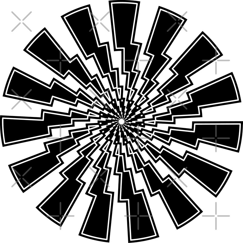 "Lightning bolt - abstract geometric pattern" by Danler | Redbubble