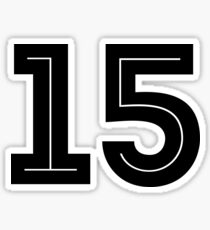Number 15 Stickers | Redbubble