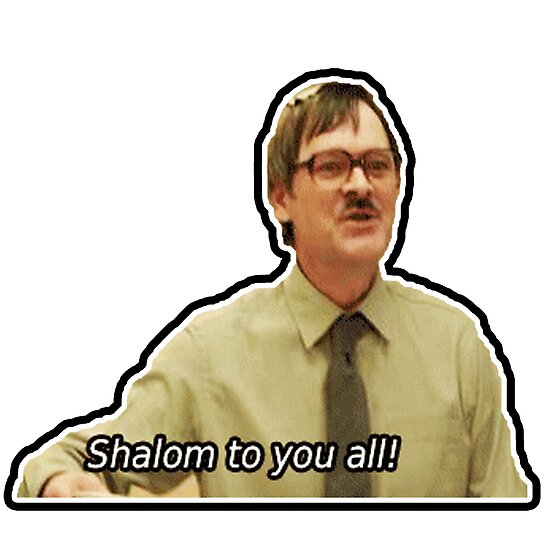 ""Shalom" - Jim (Friday Night Dinner)" Posters by James Watson | Redbubble