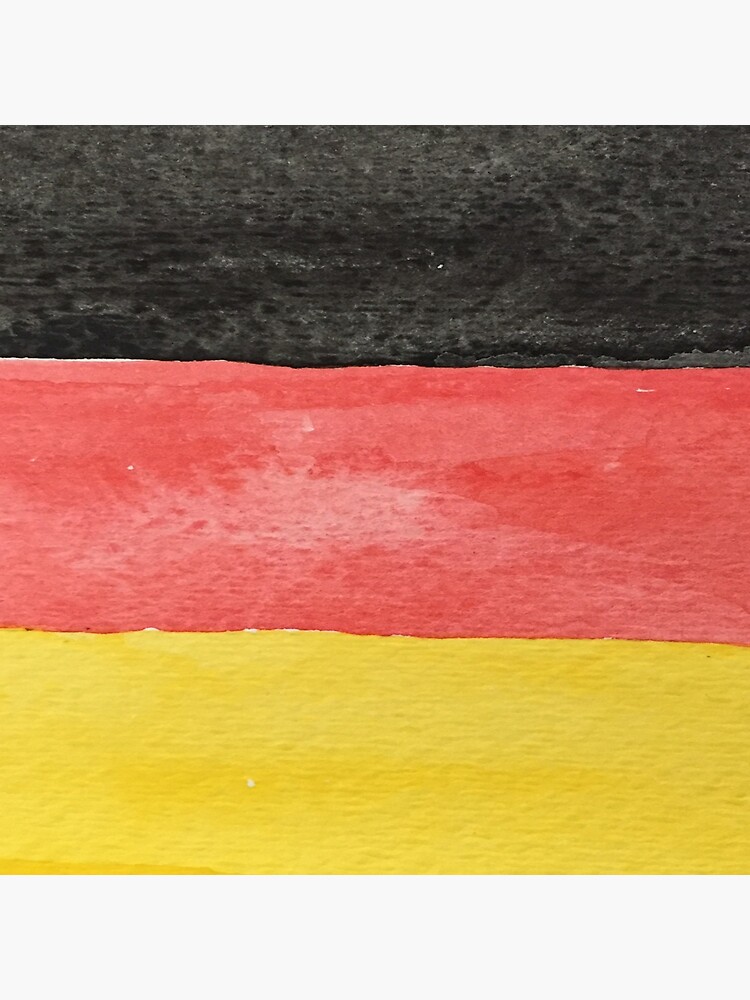 "Germany Flag in Hand-Painted Water Colors Black, Red and Gold" Throw ...