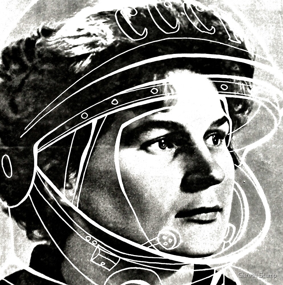 "The first female Cosmonaut" by Gareth Stamp | Redbubble
