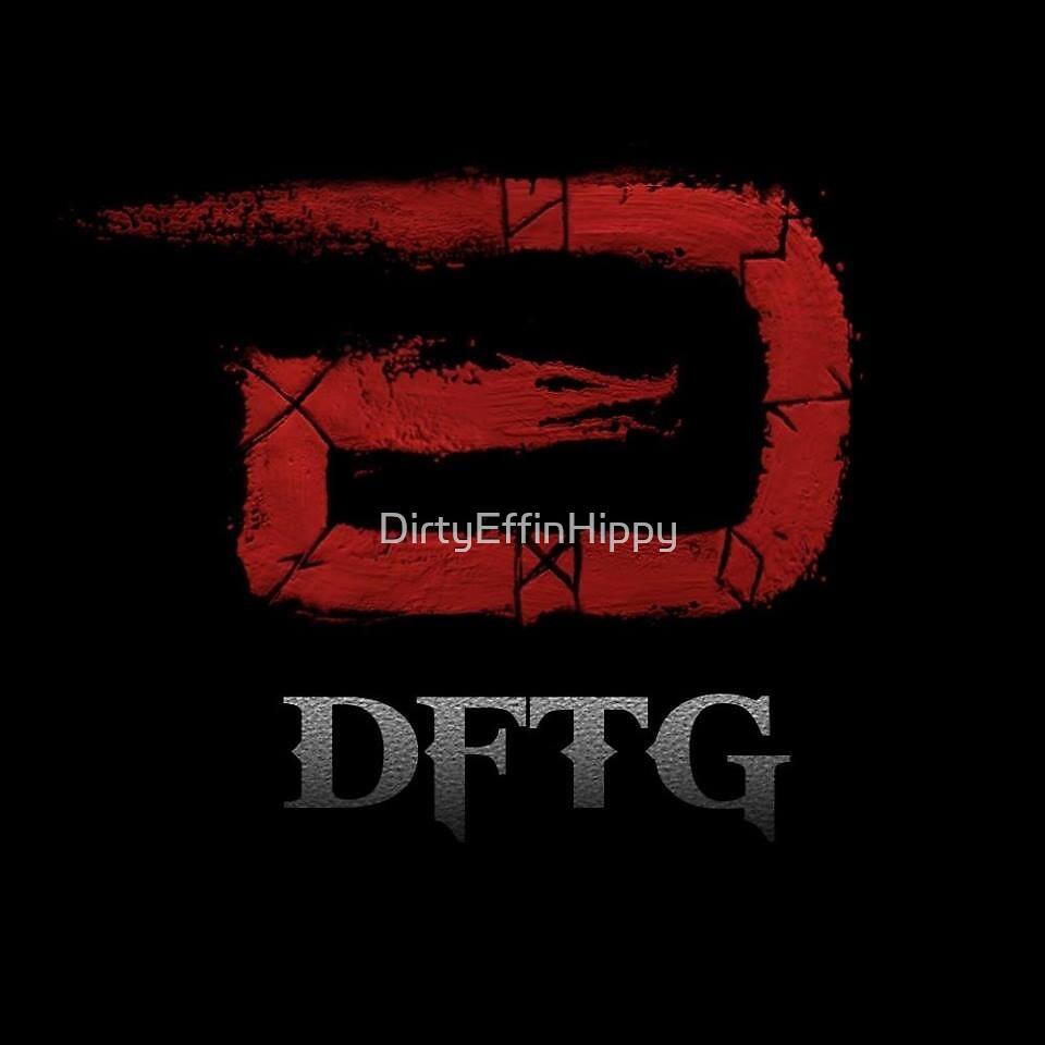 "DFTG Logo Shirt " by DirtyEffinHippy | Redbubble