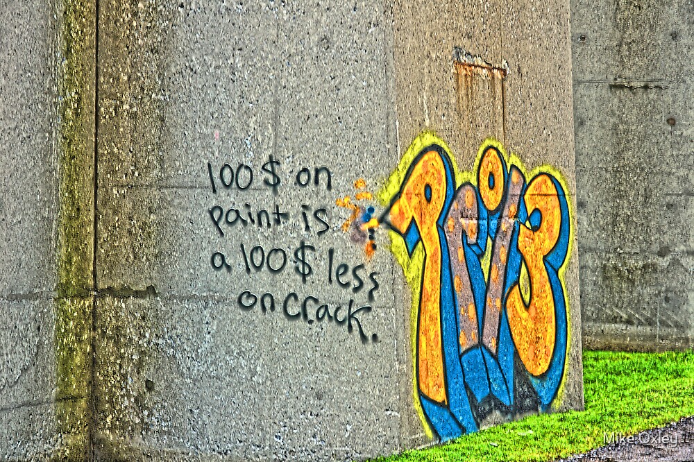 "Graffiti with Social Commentary" by Mike Oxley | Redbubble