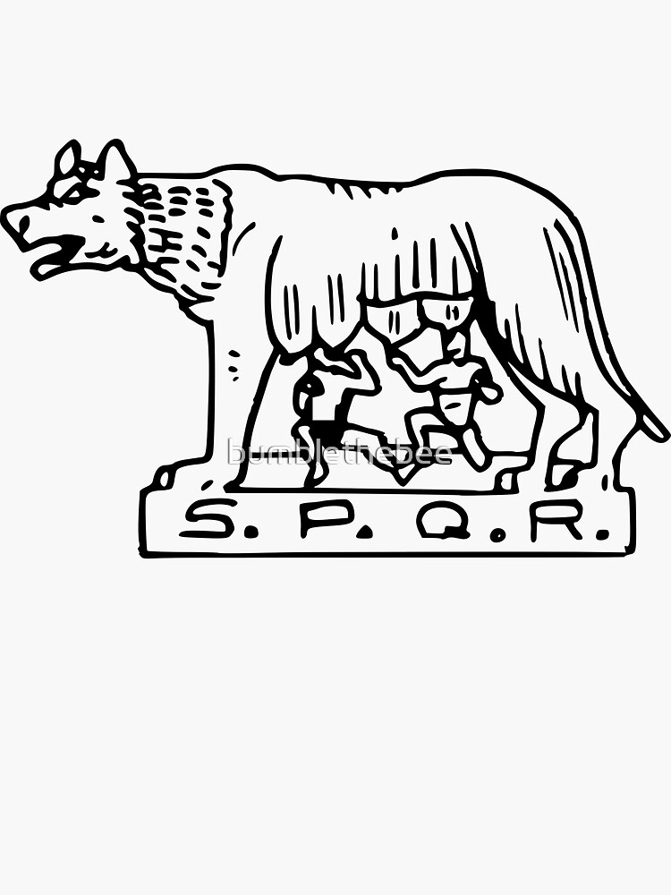 "Roman Empire Rome Wolf old Symbol" Stickers by bumblethebee | Redbubble