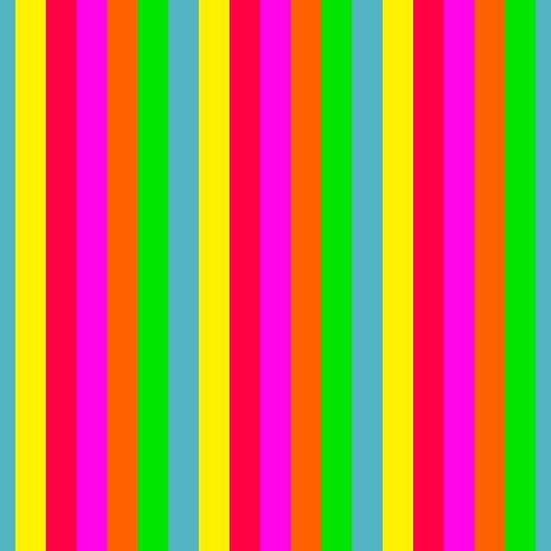 "Neon Hawaiian Rainbow Cabana Stripes" by podartist | Redbubble
