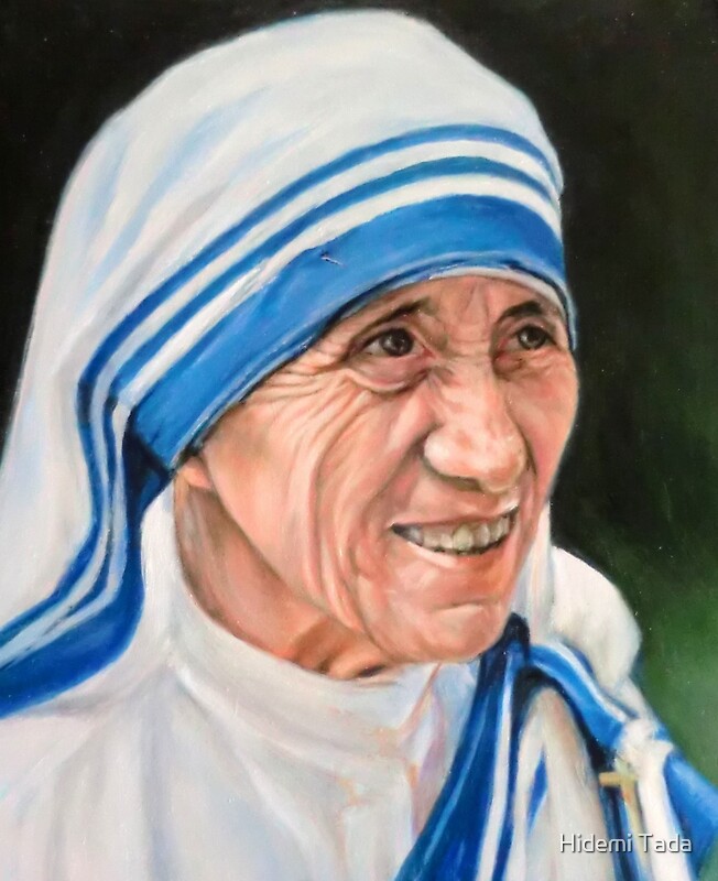 "portrait of Mother Teresa" by Hidemi Tada | Redbubble
