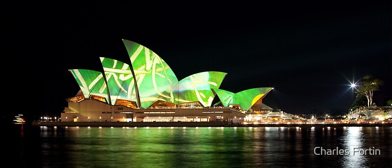 "Sydney Opera House in Colour, June 2009." by Charles Fortin | Redbubble