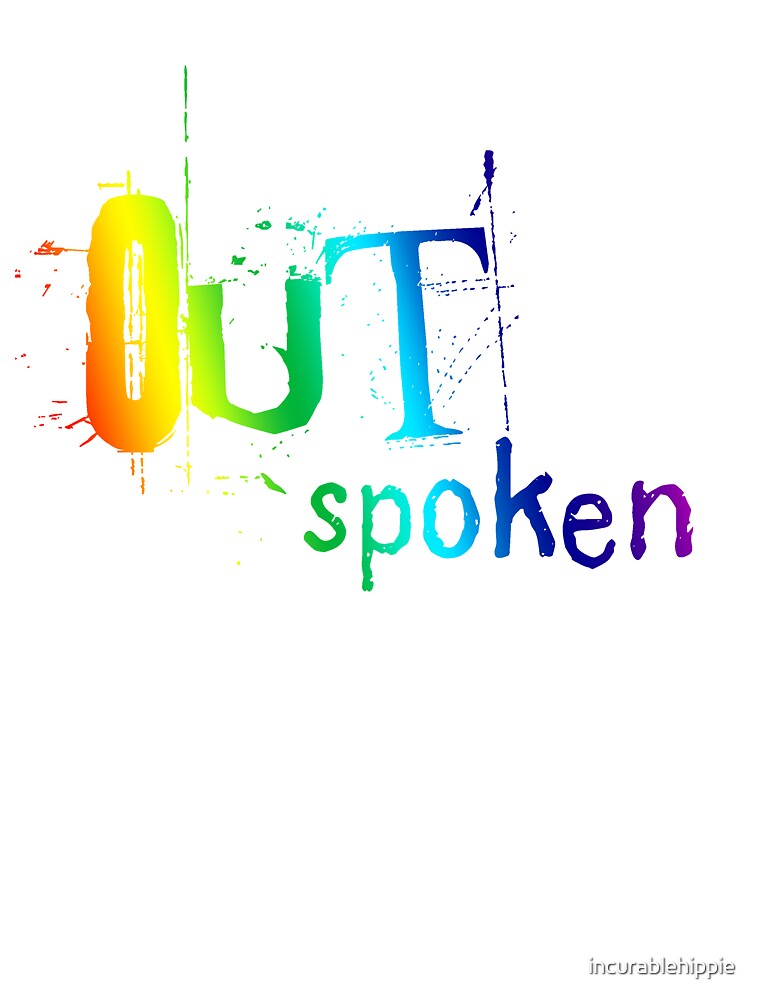 "OUTSpoken Rainbow Artwork" by incurablehippie | Redbubble