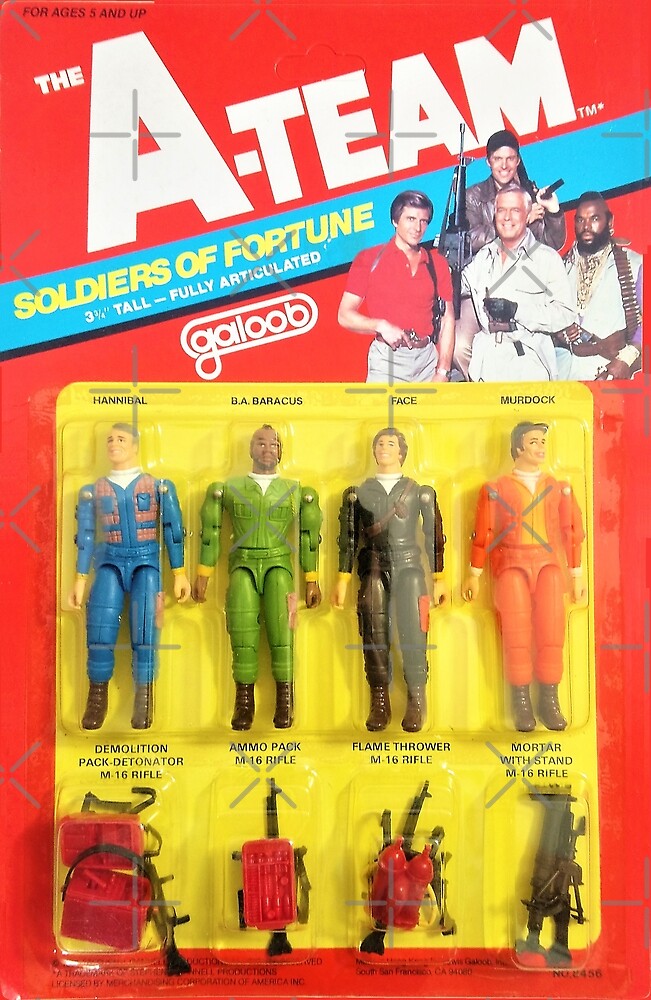"The A-Team Soldiers of Fortune Action Figure Set " by ZapWow | Redbubble