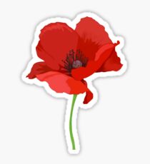 Poppy Stickers | Redbubble
