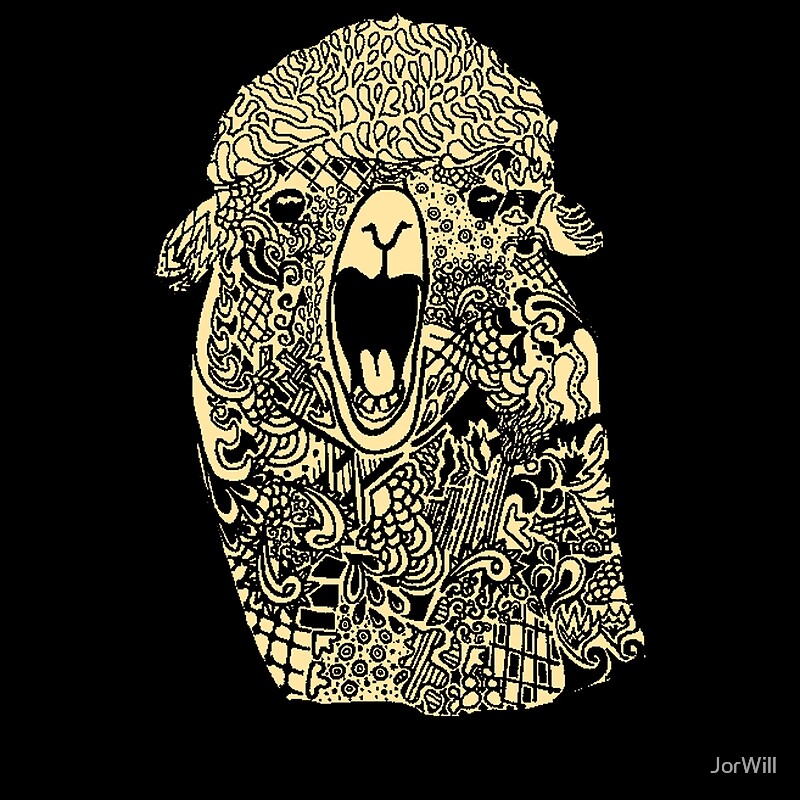 "Screaming Llama" by JorWill | Redbubble