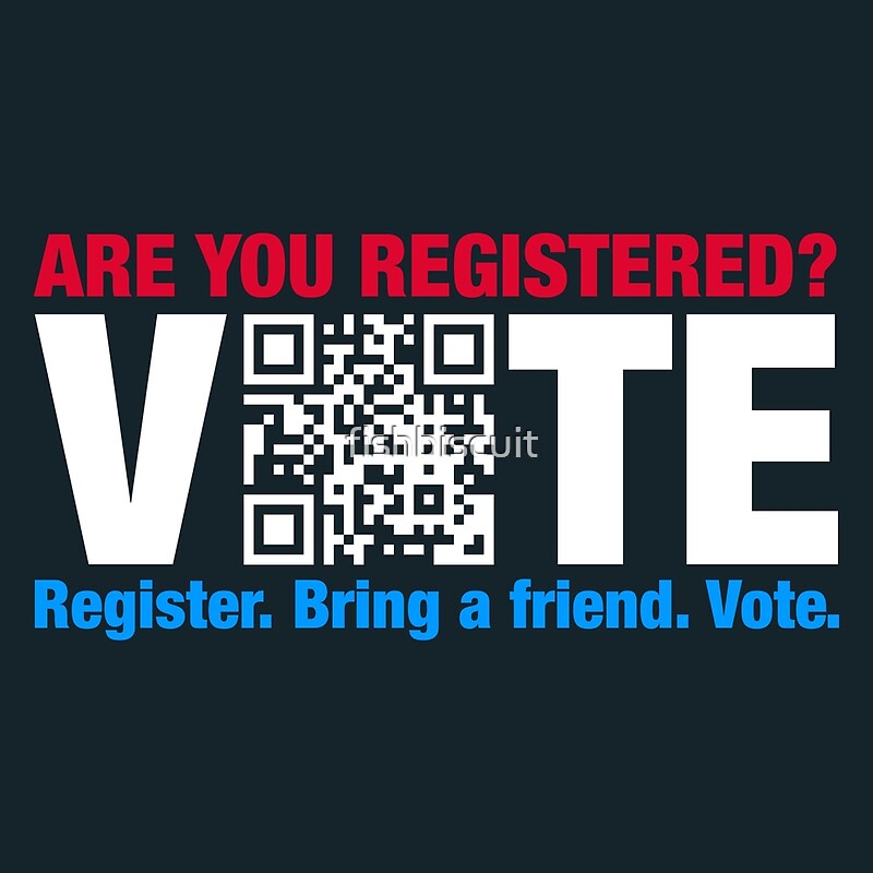 "Vote QR Code Election" by fishbiscuit | Redbubble