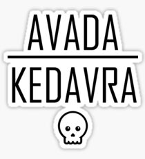 Avada Kedavra Stickers | Redbubble