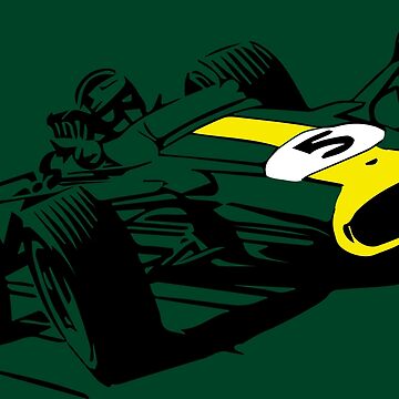 "60s Formula One Car on British Racing Green" Classic T-Shirt for Sale ...