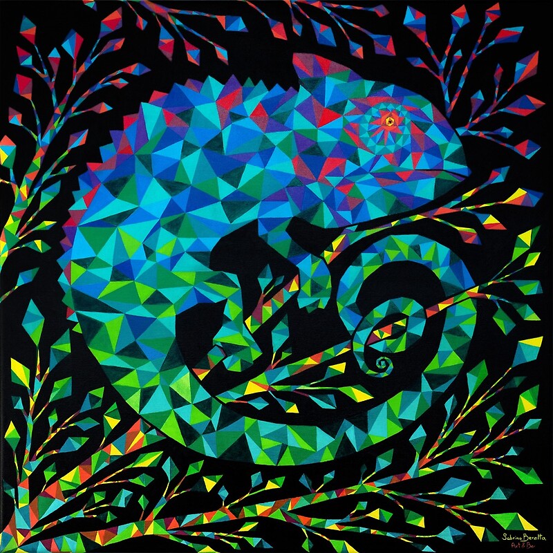 "Chameleon of emotions" by artetbe | Redbubble