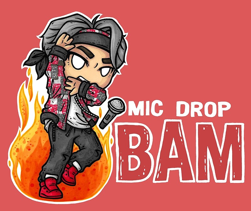 "Mic Drop BAM!" by Holz-Toons | Redbubble