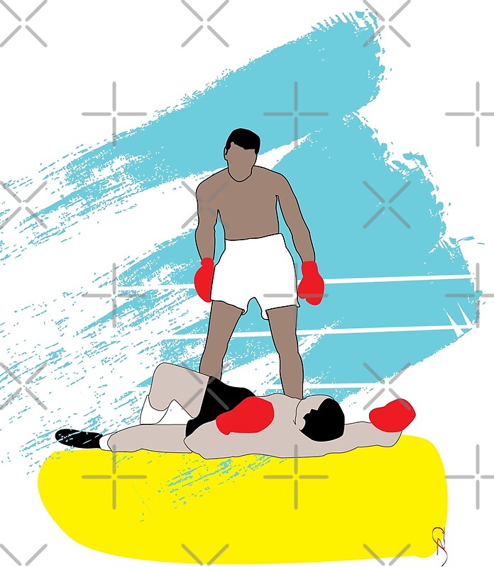 "The Greatest Muhammad Ali - Knock out " by nadirasimone | Redbubble