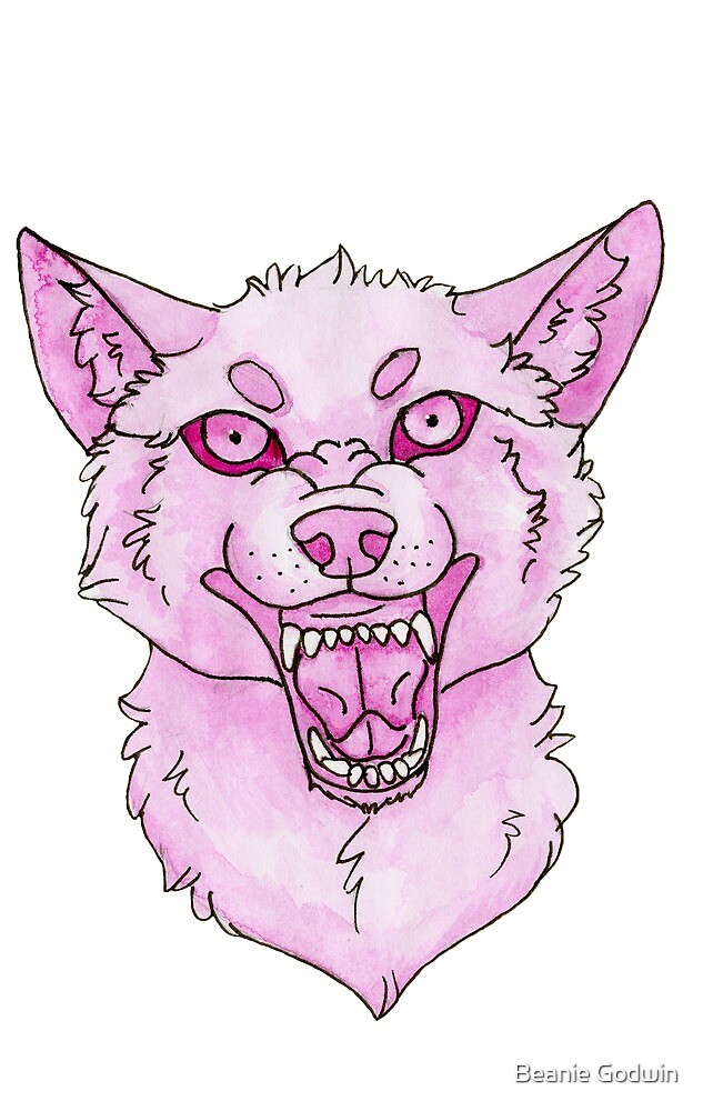"Pink Rage" by Beanie Godwin | Redbubble