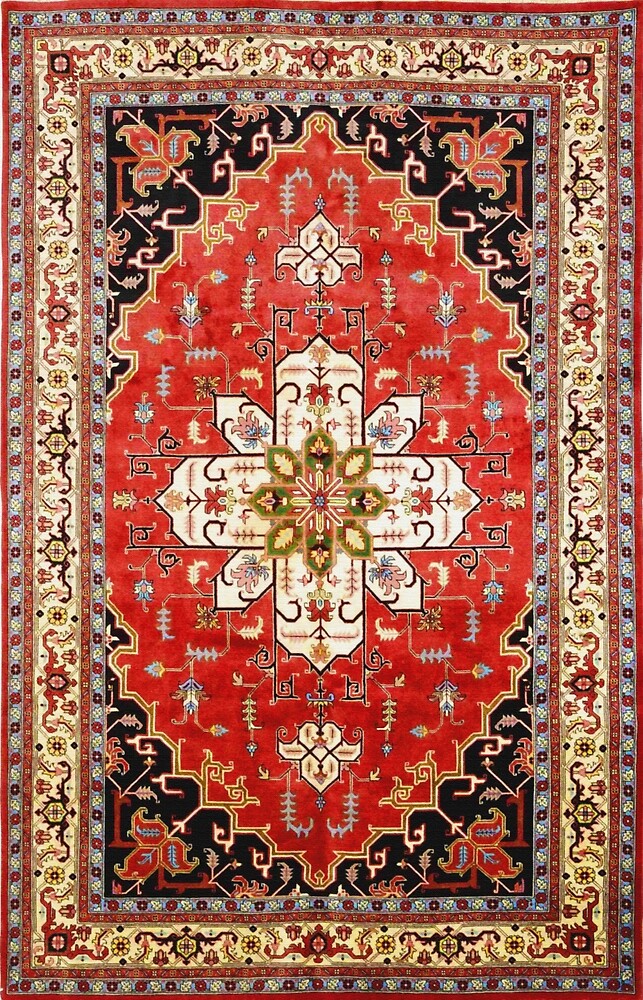 "Red Gold Antique Persian Carpet" by Vicky Brago-Mitchell® | Redbubble