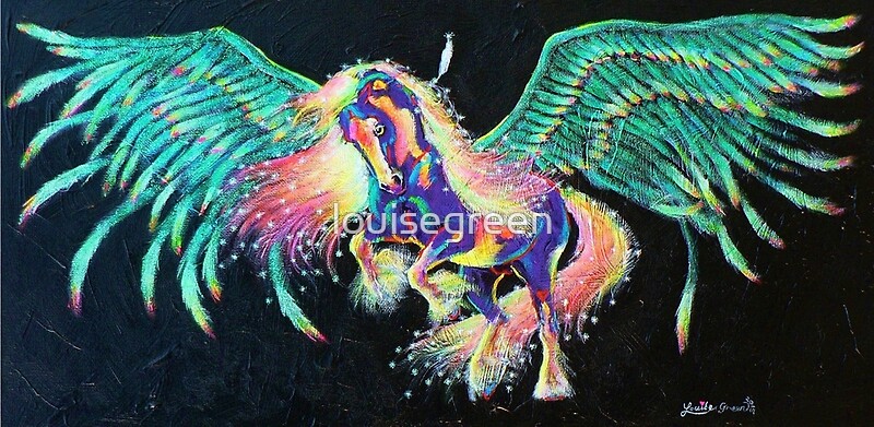 "Star Feather Pony" by louisegreen | Redbubble