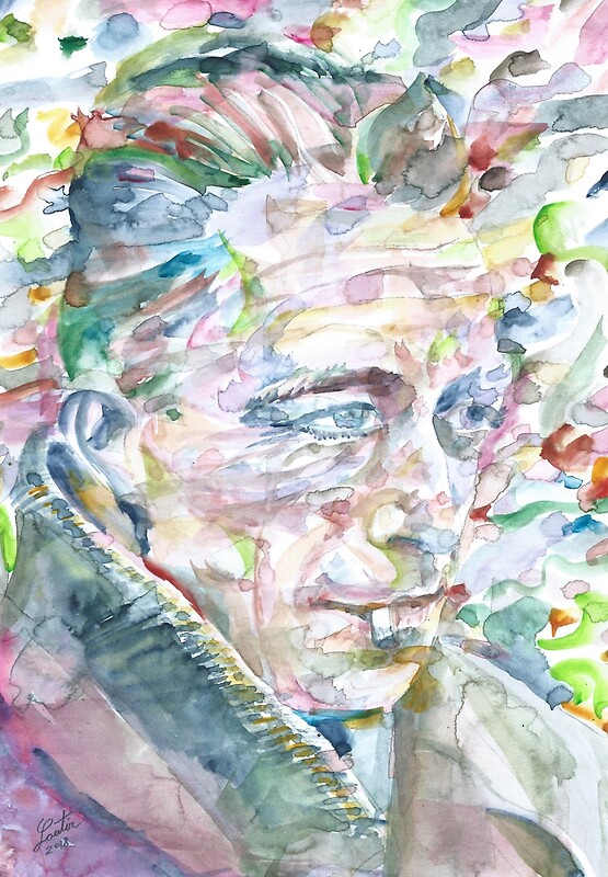 "ALBERT CAMUS - watercolor portrait.3" by lautir | Redbubble