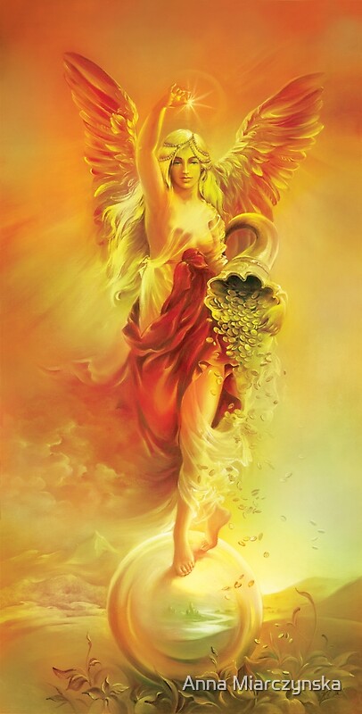 "ANGEL OF ABUNDANCE (FORTUNA)" by Anna Miarczynska | Redbubble
