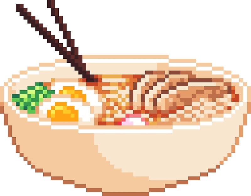 "Ramen Pixelart" by spykles | Redbubble