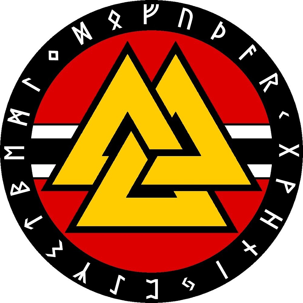 "Valknut with Runes" by Cody Smith | Redbubble