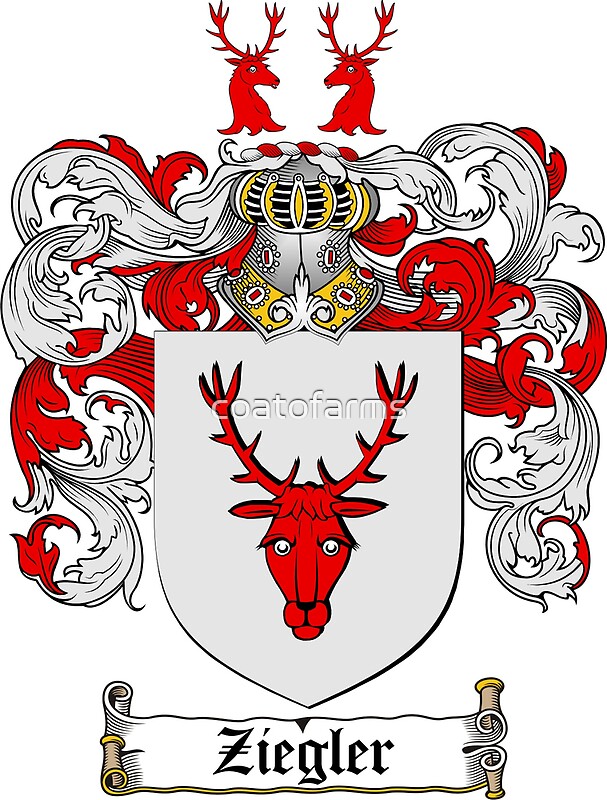"Ziegler Coat of Arms / Ziegler Family Crest" by coatofarms | Redbubble