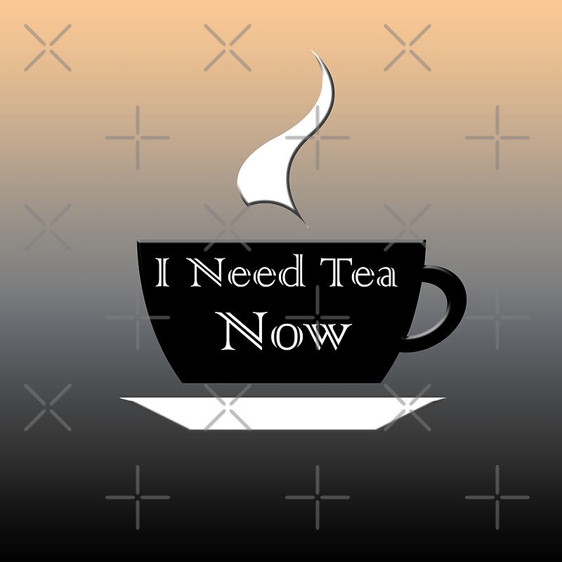 "Coffee Range | I need Tea Now " by ozcushionstoo | Redbubble