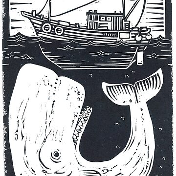 "Moby Dick" Sticker for Sale by Noahwarnes | Redbubble