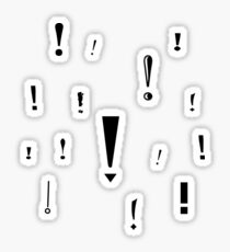 Exclamation Mark Stickers | Redbubble