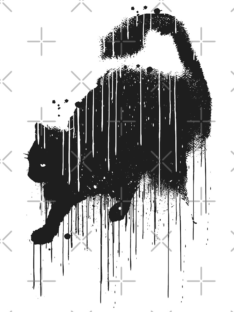 "Dripping Cat" by clingcling | Redbubble