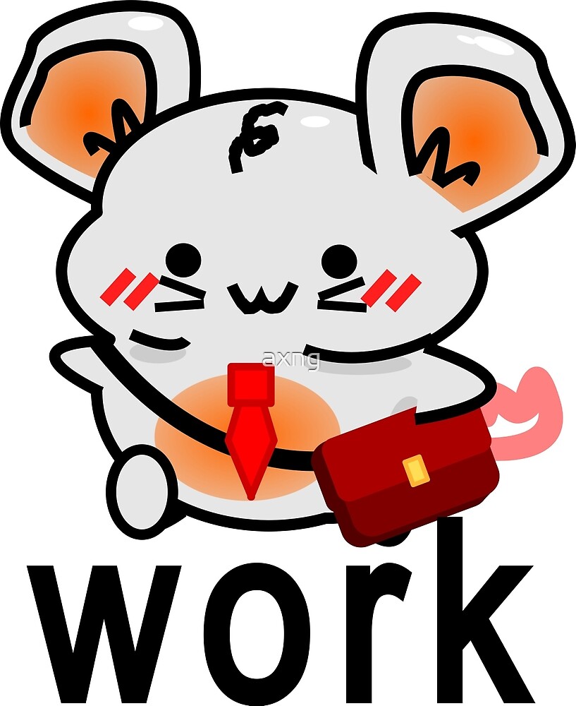 "HARU the rat: Work" by axng | Redbubble