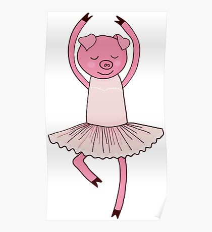 Ballet Pig: Posters | Redbubble