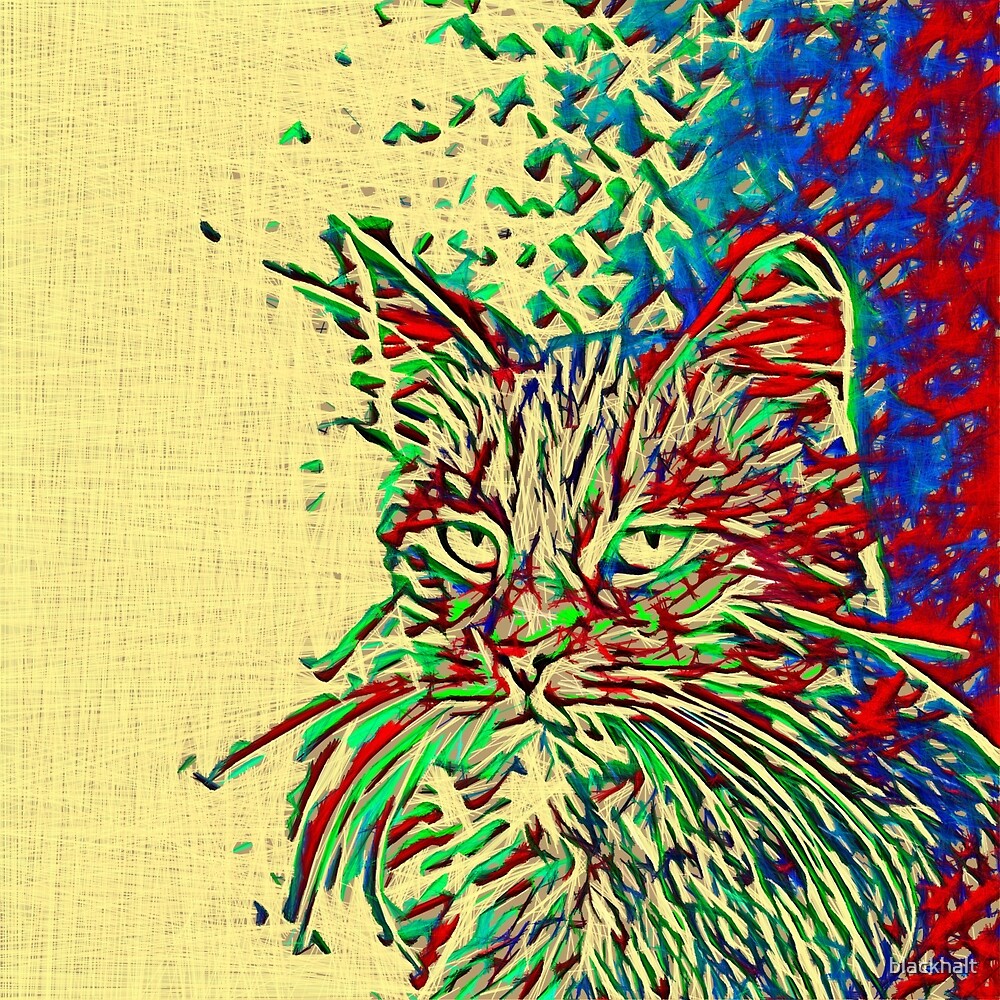 "Linify cat" by blackhalt | Redbubble