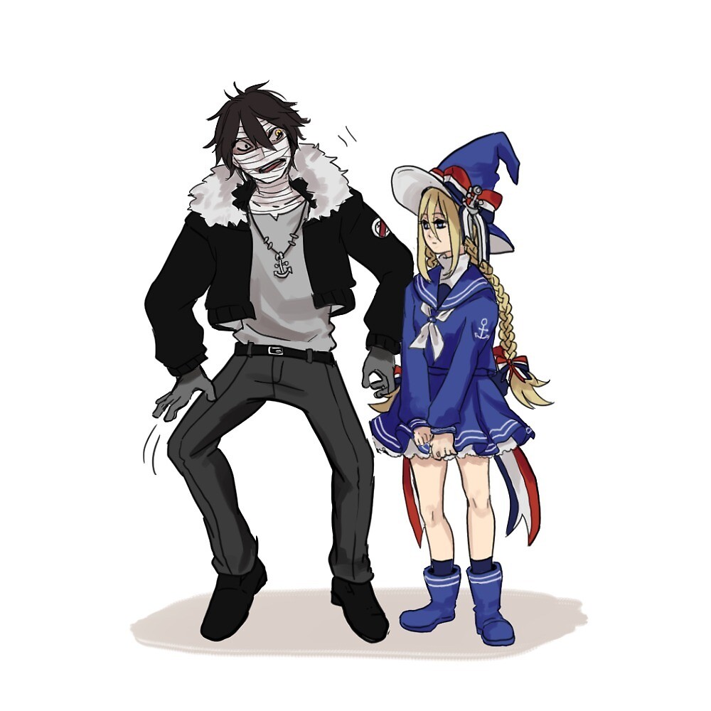 "Ray and Zack ( angels of death x wadanohara )" by etinina | Redbubble