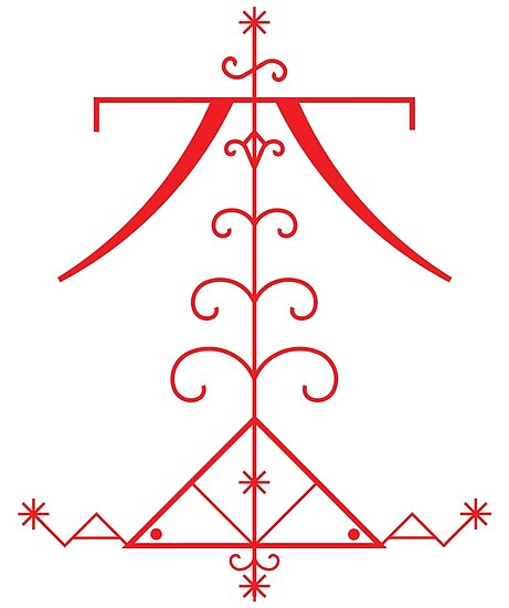 "Ogou Feray vèvè" Poster by milokan | Redbubble