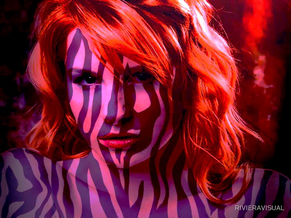 "Riviera Visual - Year 3009- Cyber Redhead" by RIVIERAVISUAL | Redbubble