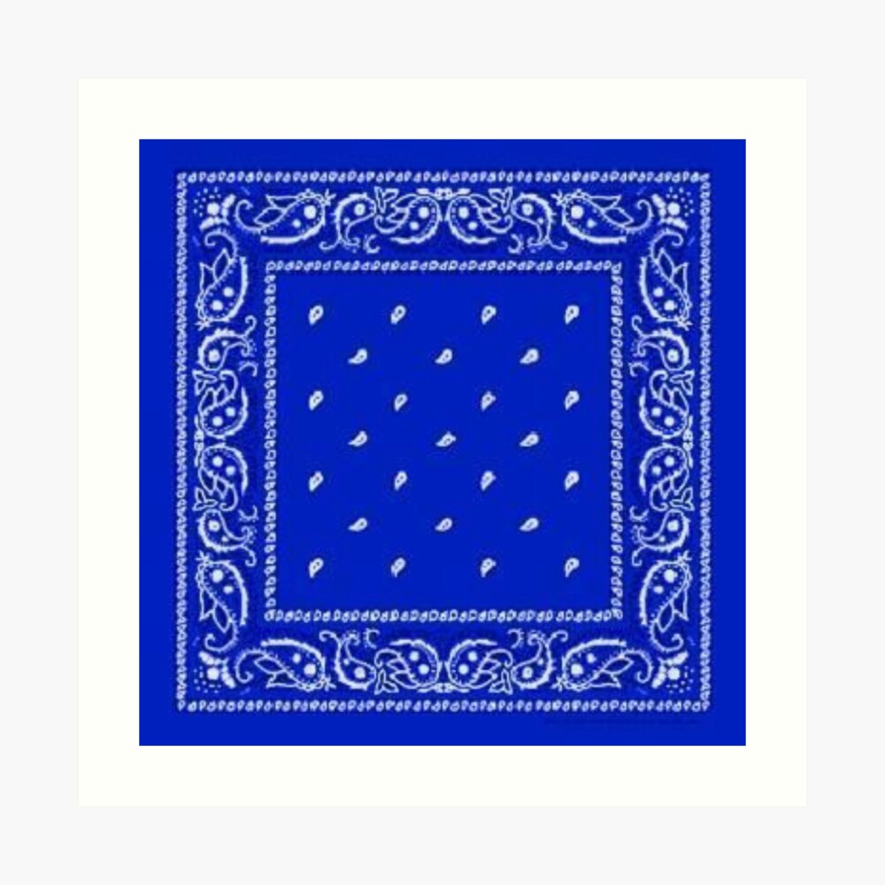 "Blue Bandana" Art Print by ariahgraphics | Redbubble