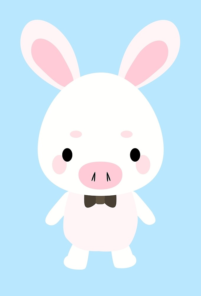 "Pig Rabbit Plush You are beautiful" by Taka Takahashi | Redbubble