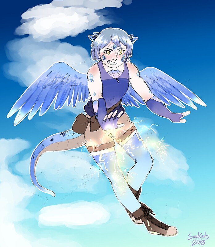 "Nevith- Storm dragon" by Soulcats-art | Redbubble