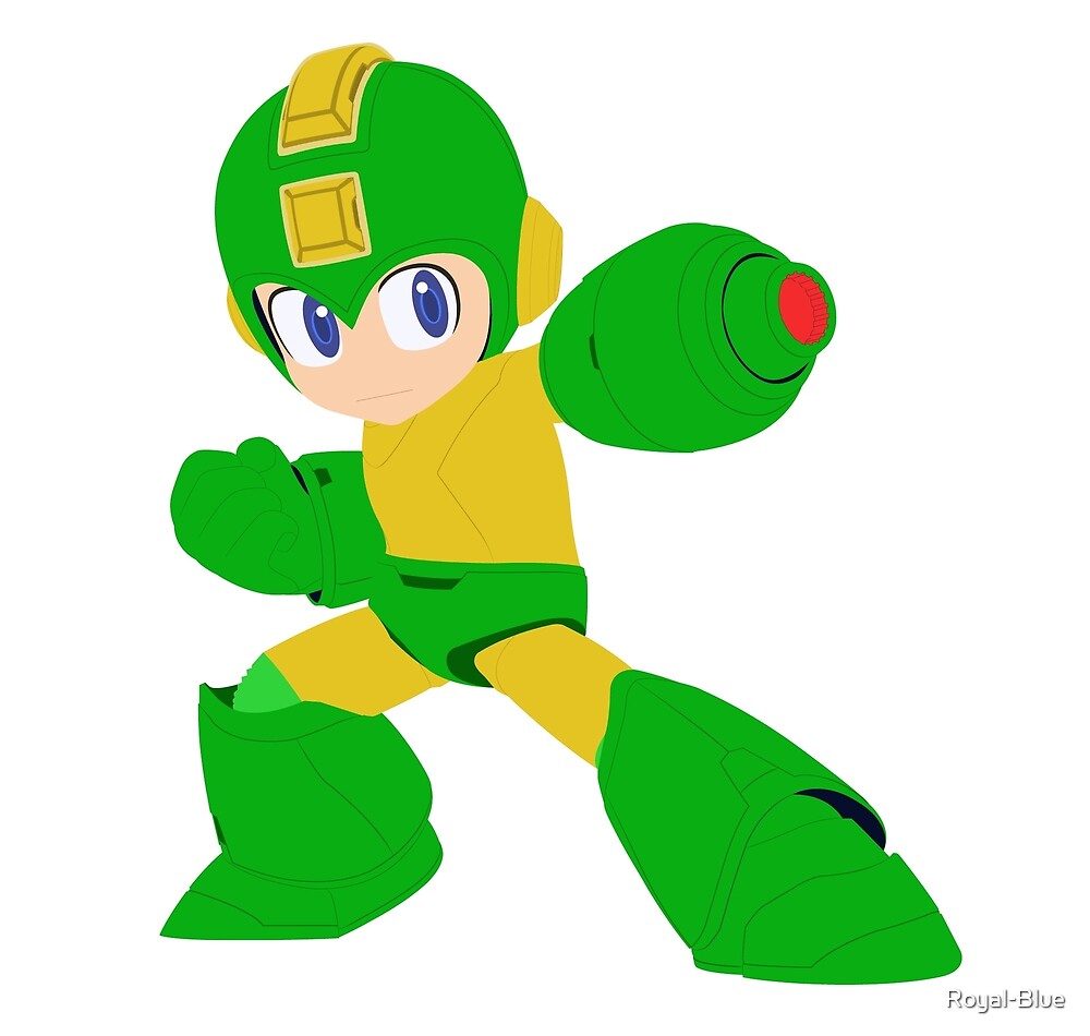 "Mega Man (Lemon/Lime)" by Royal-Blue | Redbubble