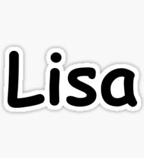 Lisa Name Stickers | Redbubble