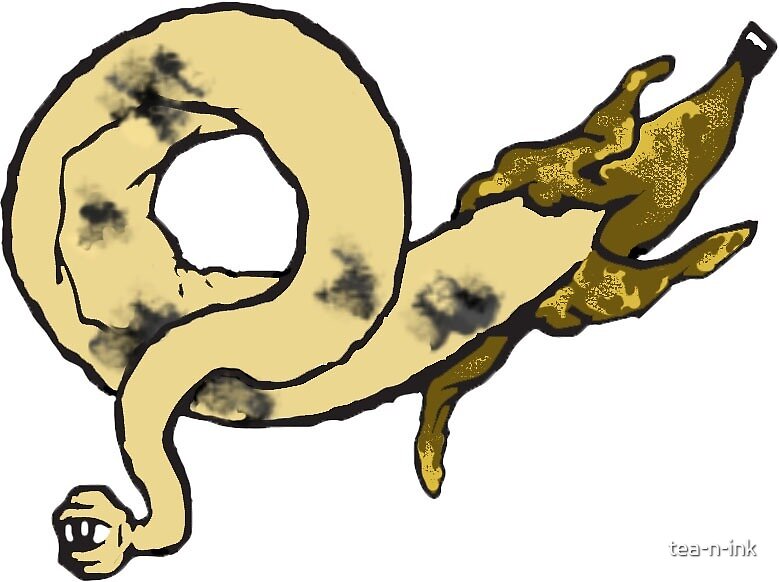 "Fruit of the Doom- Demon Banana" by tea-n-ink | Redbubble