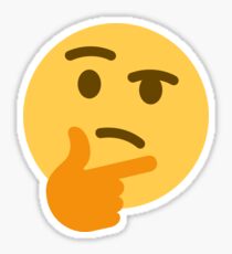 Thinking Emoji Stickers | Redbubble